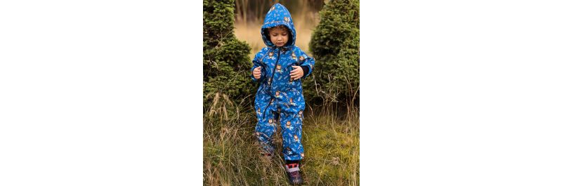 Waterproof Softshell Overall Comfy Smiley Lions Jumpsuit